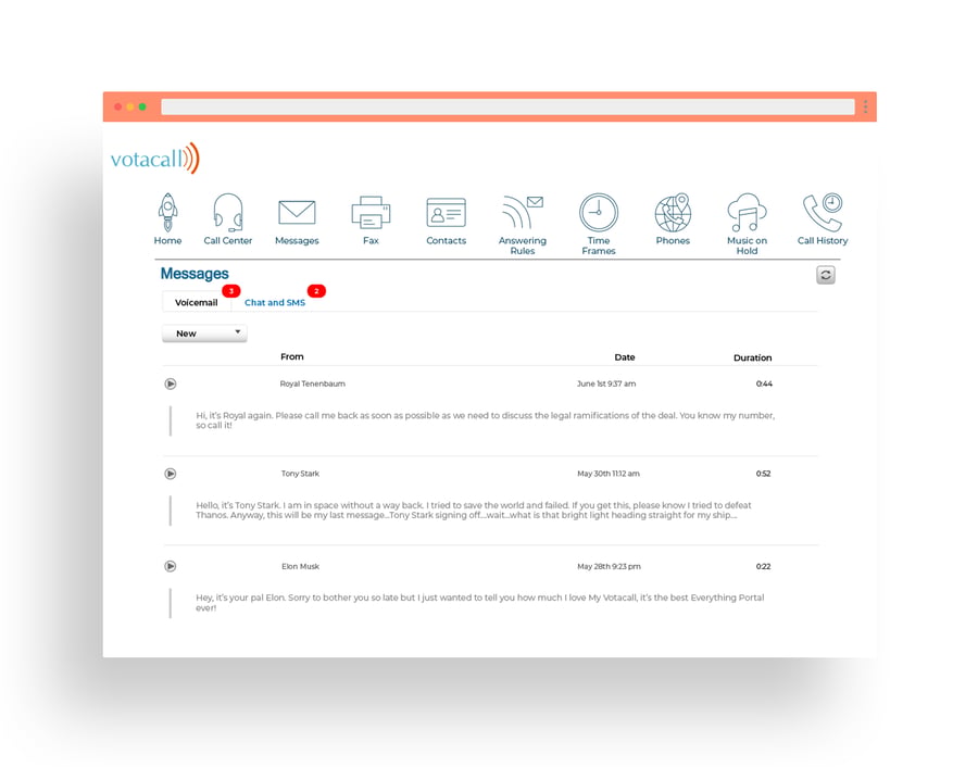 My Votacall | VoIP | Portal